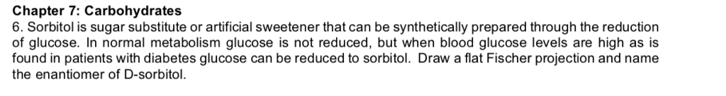 Solved Sorbitol is sugar substitute or artificial sweetener | Chegg.com