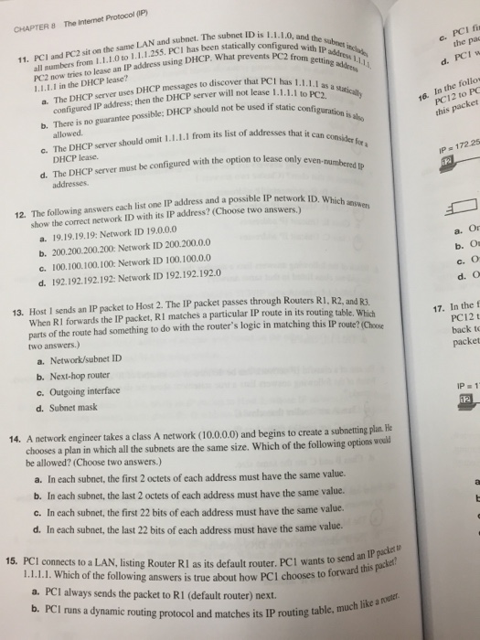 Solved The Intermet CHAPTER 8 8 The Intermet Protocol (P) | Chegg.com