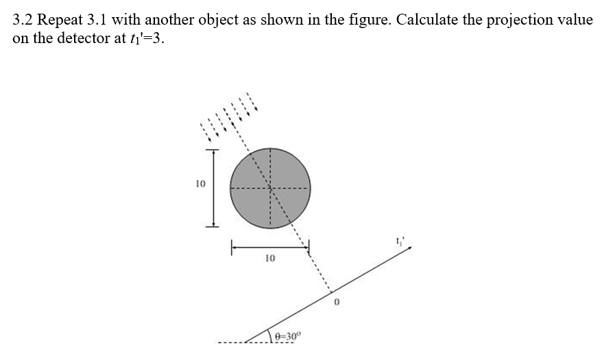 Solved The projection of the object is taken at 30 degree as | Chegg.com
