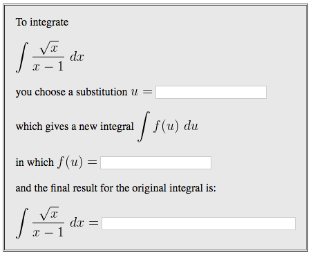 Solved To integrate integral squareroot x/x - 1 dx you | Chegg.com