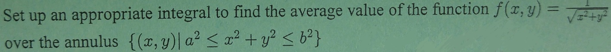 Solved Set up an appropriate integral to find the average | Chegg.com