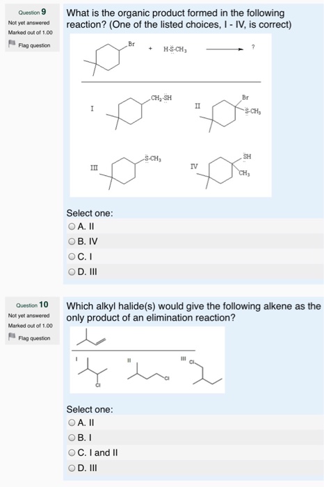Solved Question 9 Not yet answered What is the organic | Chegg.com