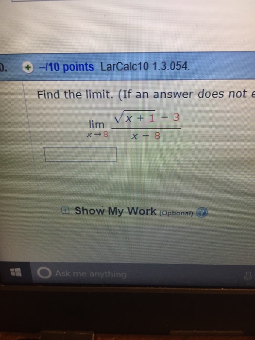 Solved Find the limit. (IF an answer does not lim_x | Chegg.com