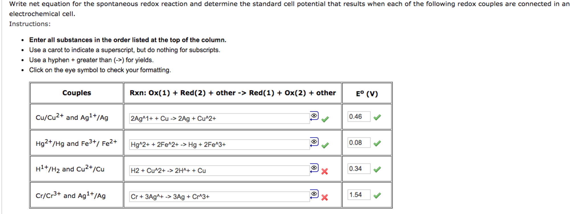 Solved Write net equation for the spontaneous redox reaction | Chegg.com