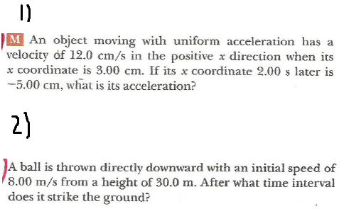 Solved An object moving with uniform acceleration has a | Chegg.com