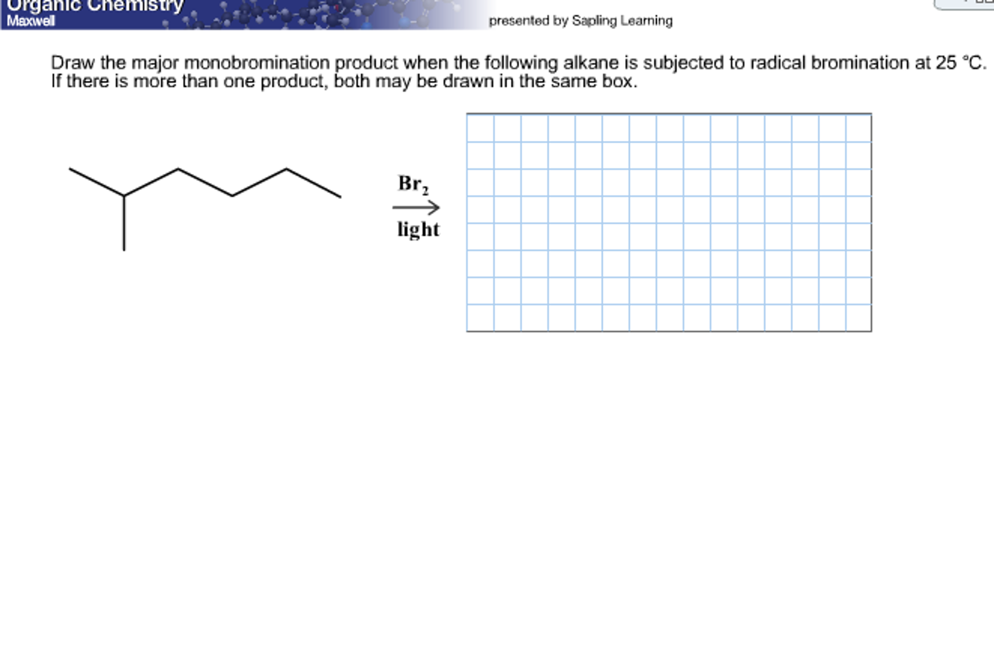 Solved Draw The Major Monobromination Product When The