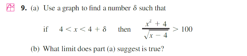 Solved Use a graph to find a number delta such that if 4