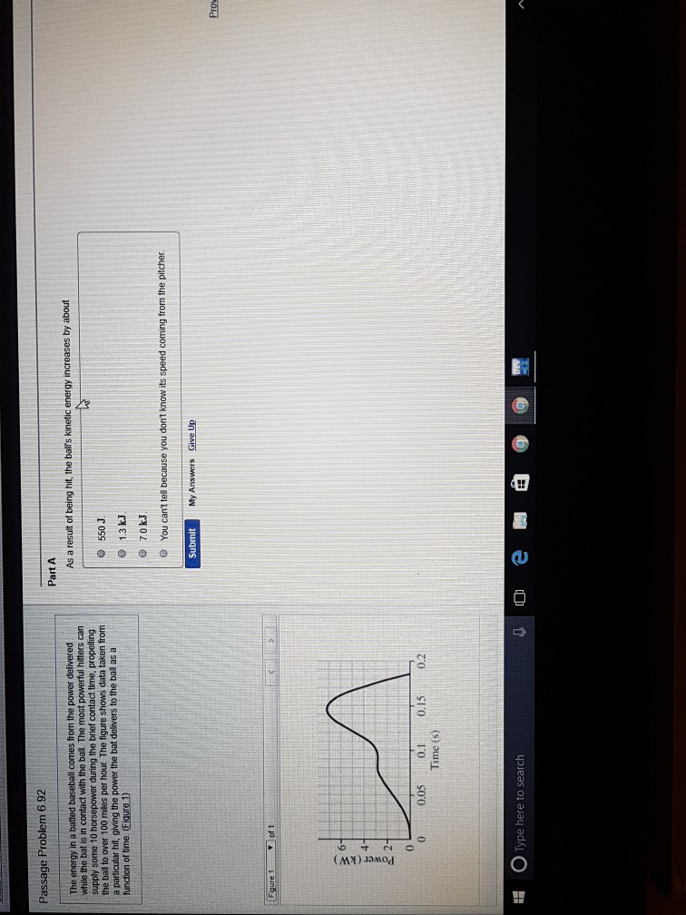 Solved The energy in a batted baseball comes from the power | Chegg.com