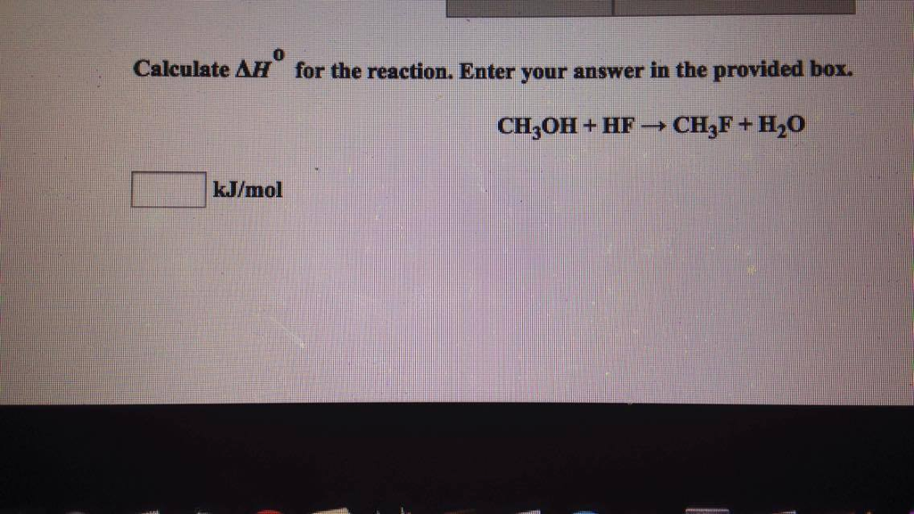 Solved Calculate Delta H degree for the reaction. Enter your | Chegg.com