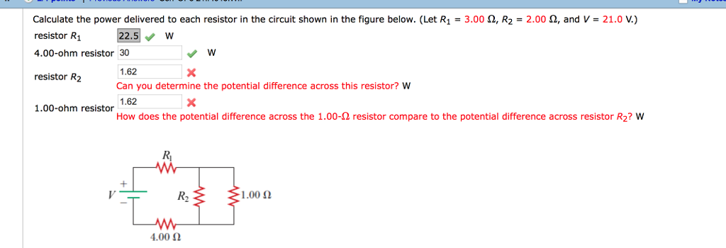 Solved Calculate the power delivered to each resistor in the | Chegg.com