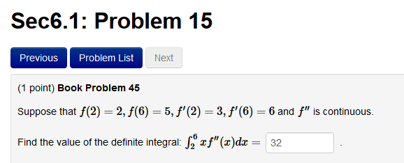Solved Sec6.1: Problem 15 Previous Problem List Next (1 | Chegg.com