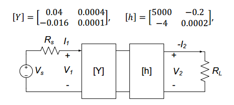 Solved Given resistive two-port networks and Vs=90 mV | Chegg.com