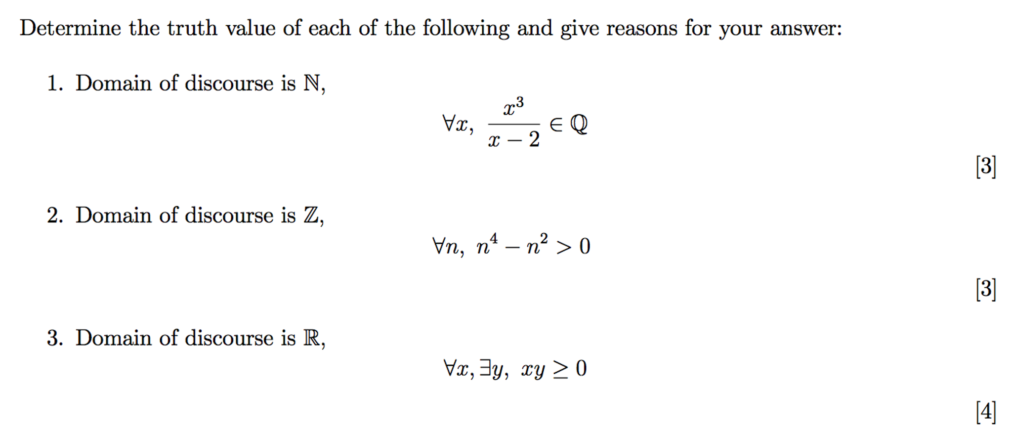 Solved Determine The Truth Value Of Each Of The Following Chegg solved-determine-the-truth-value-of-each-of-the-following-chegg