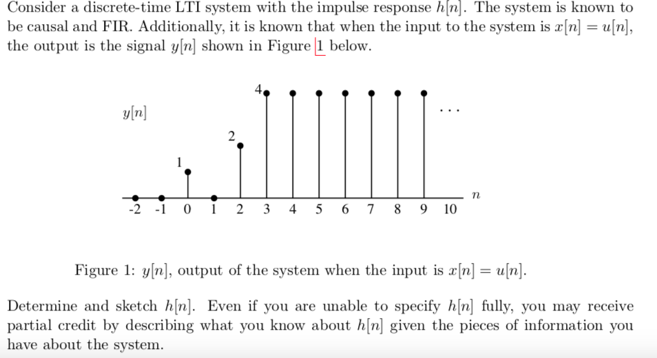 Solved Consider a discrete-time LTI system with the impulse | Chegg.com