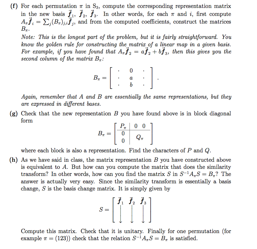 1. Consider the group S3, the group of permutations | Chegg.com