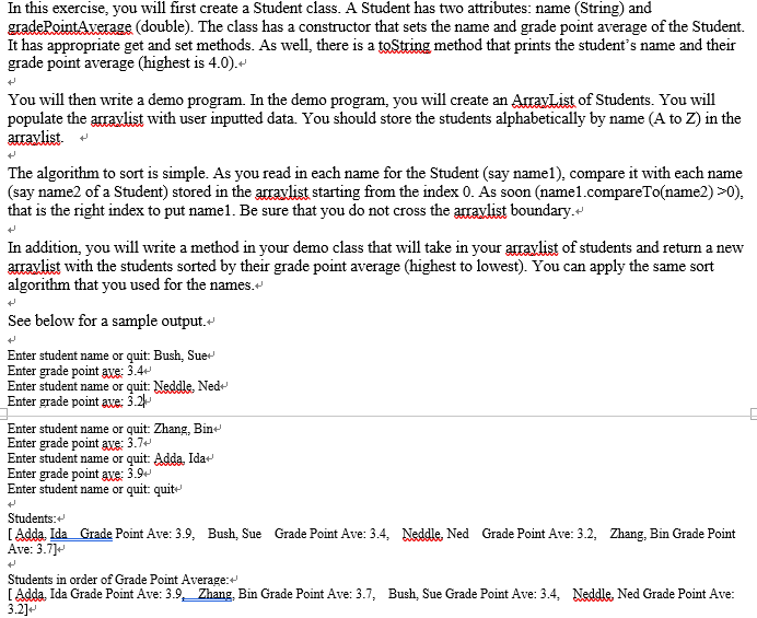 Solved In this exercise, you will first create a Student | Chegg.com