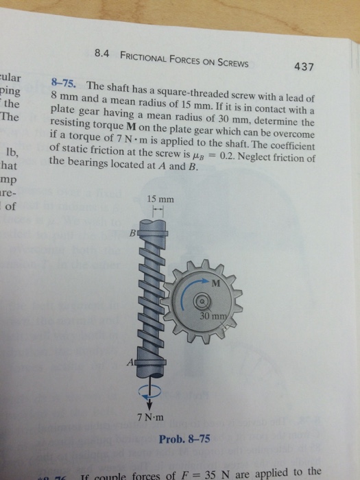 Solved Determine the resisting torque M on the plate gear | Chegg.com