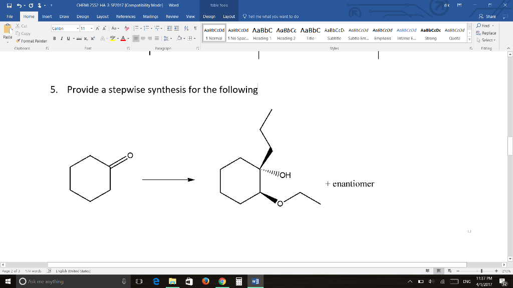 Solved Provide a stepwise synthesis for the following | Chegg.com Solved Provide a stepwise synthesis for the following | Chegg.com