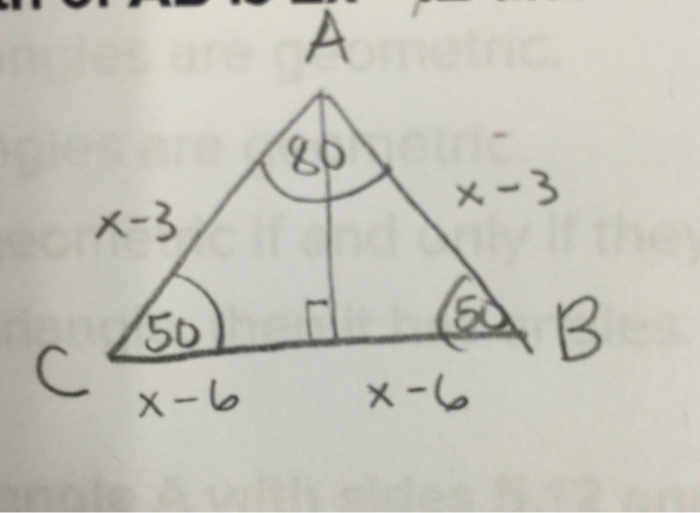 Solved In triangle ABC the measure of angle A is 80 degrees | Chegg.com