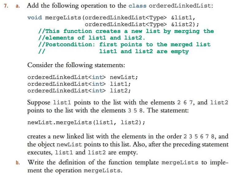 Solved C++ You need to utilize the linkedList.h, | Chegg.com