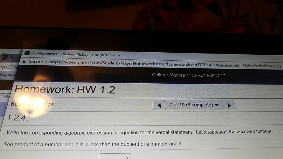 Solved Write the corresponding algebraic expression or | Chegg.com