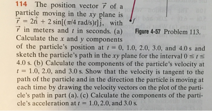 Solved The Position Vector R Of A Particle Moving In The Xy
