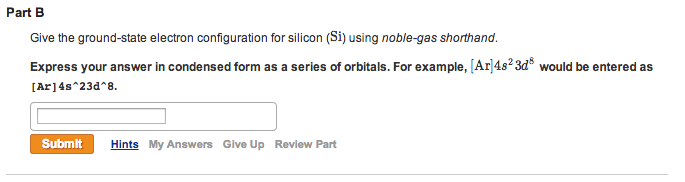 Solved Give the ground-state electron configuration for | Chegg.com Solved Give the ground-state electron configuration for | Chegg.com