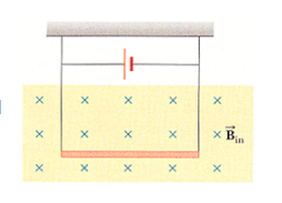 Solved A conductor is suspended by two flexible wires as | Chegg.com