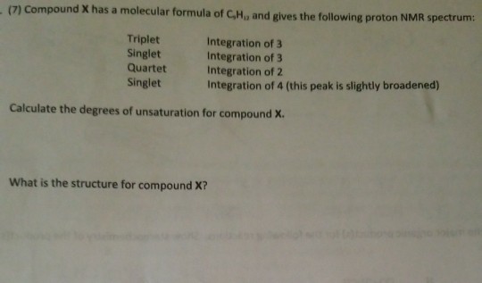 Solved Compound X has a molecular formula of C9H12 and gives | Chegg.com