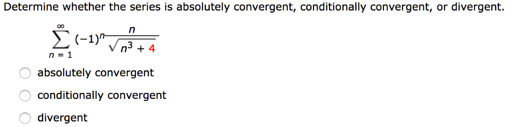 Solved Determine whether the series is absolutely | Chegg.com
