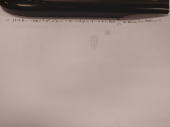 Solved 3. (12) 1 using the chain rule. | Chegg.com