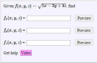 Solved Given f ( x , y , z ) = ? 1 x ? 3 y + 4 z | Chegg.com