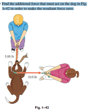 Solved Find the additional force that must act on the dog in | Chegg.com