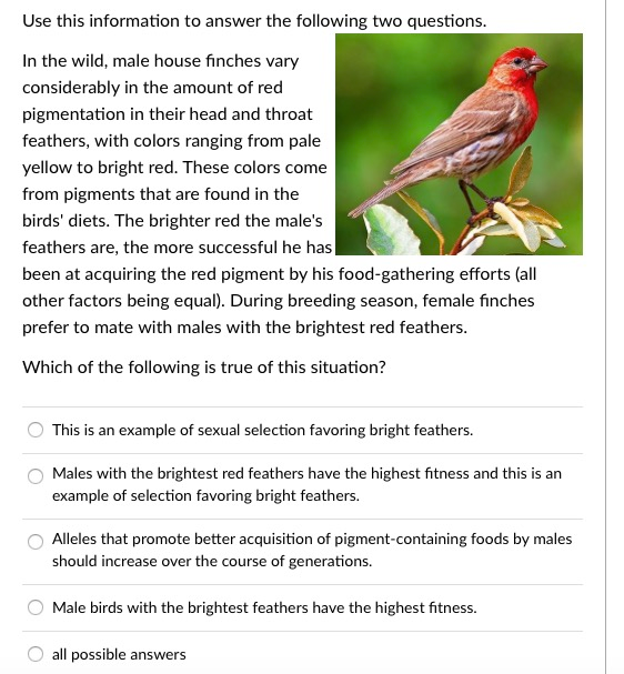 Solved Use this information to answer the following two | Chegg.com