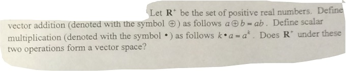 Solved Let R+ Be The Set Of Positive Real Numbers. Define