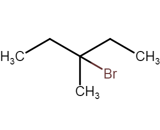 Solved A) Reaction of 3-bromo-3-methylpentane and H2O and | Chegg.com