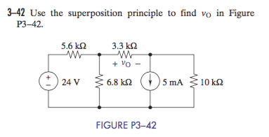 Solved 3-38 Use the unit output method to find K and vo in | Chegg.com
