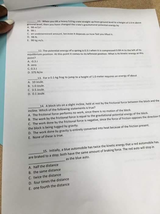 Solved When you lift a heavy 5.0 kg crate straight up from | Chegg.com