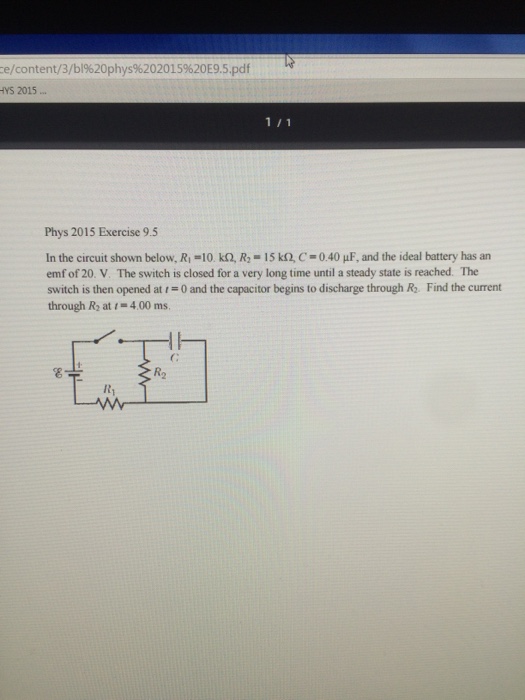 Solved In the circuit shown below, R_1 = 10 kohm. R_2 = 15 | Chegg.com