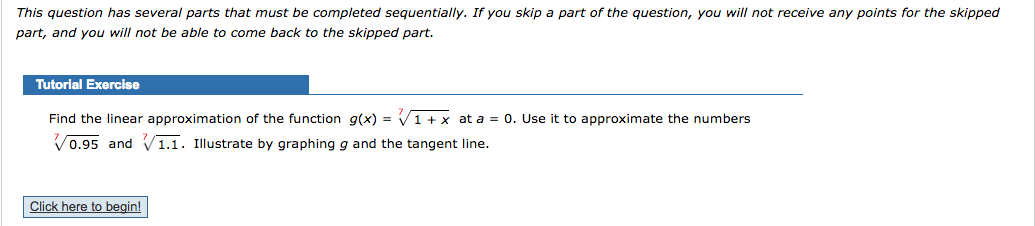 Solved Find The Linear Approximation Of The Function G X