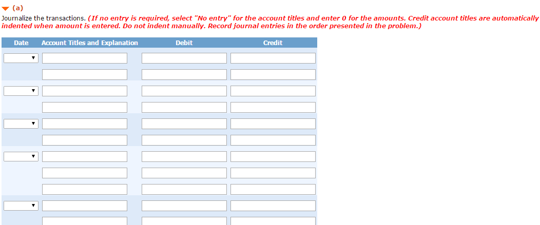 Solved Exercise 3-18 (Part Level Submission) Bramble Corp. | Chegg.com