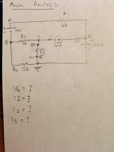 Solved Use Mesh Analysis to determine Vo, Io and the loop | Chegg.com