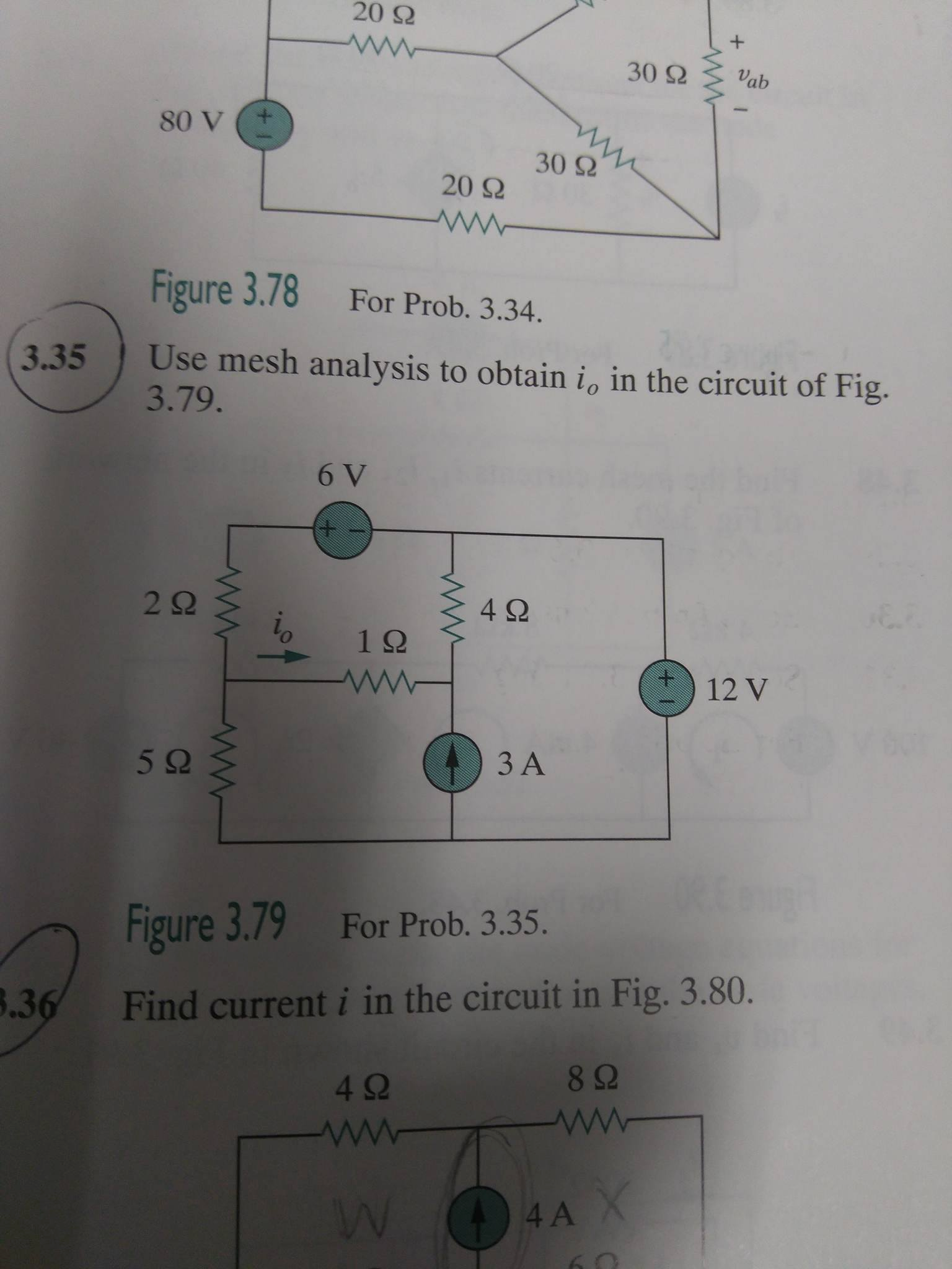 Solved Use mesh analysis to obtain i_o in the circuit of | Chegg.com