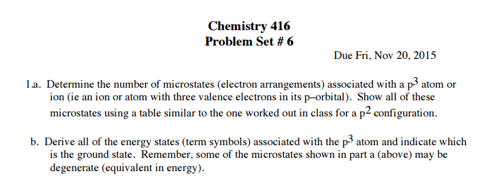 Solved Determine the number of microstates (electron | Chegg.com