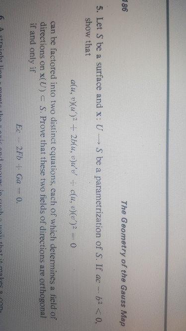 Solved 86 The Geometry of the Gauss Map 5. Let S be a | Chegg.com