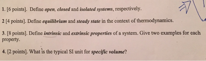Solved 1. [6 points]. Define open, closed and isolated | Chegg.com