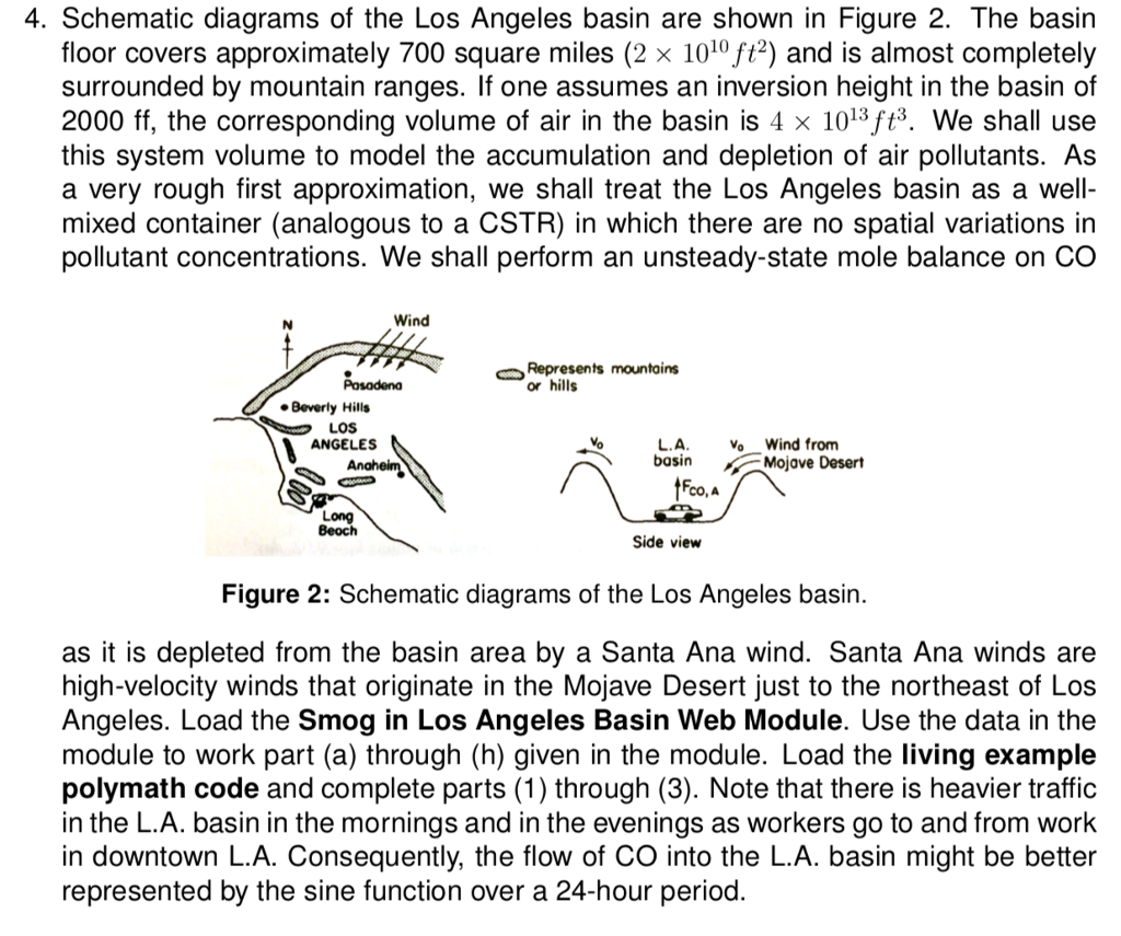 4. Schematic diagrams of the Los Angeles basin are | Chegg.com