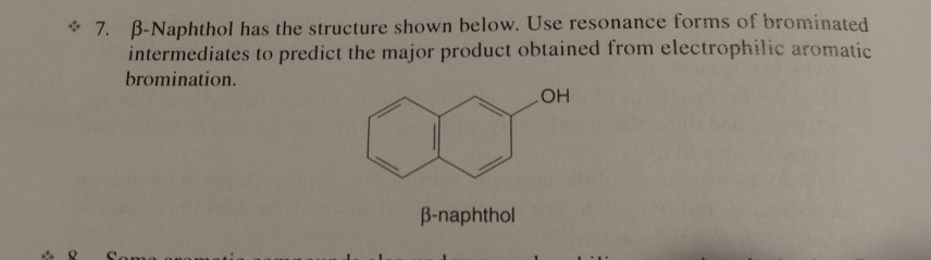 Solved ?-Naphthol has the structure shown below. Use | Chegg.com