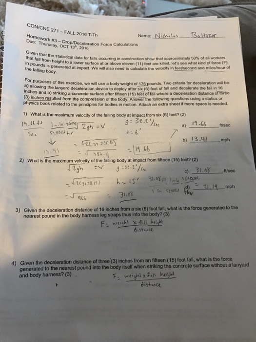 Solved Doing construction safety HW and need help for | Chegg.com