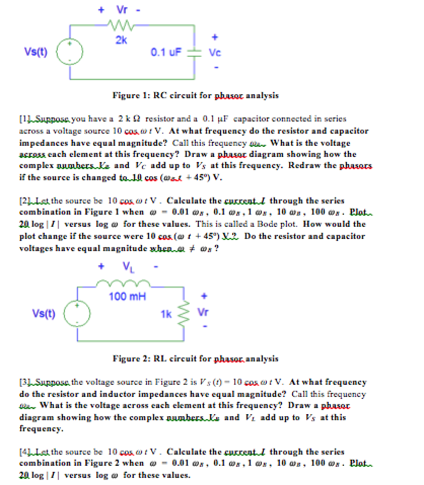 Solved Suppose have a 2 k ohm resistor and a 0.1 muF | Chegg.com